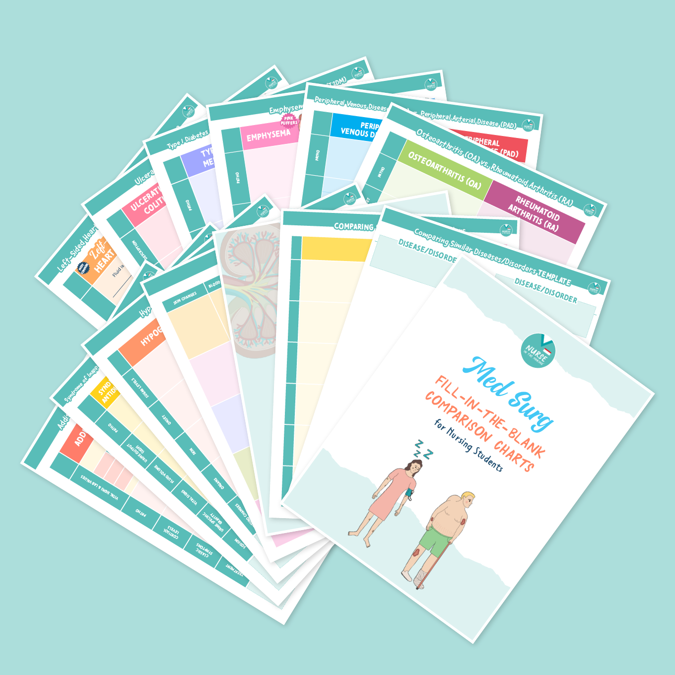 Med Surg Comparison Charts – NurseInTheMaking