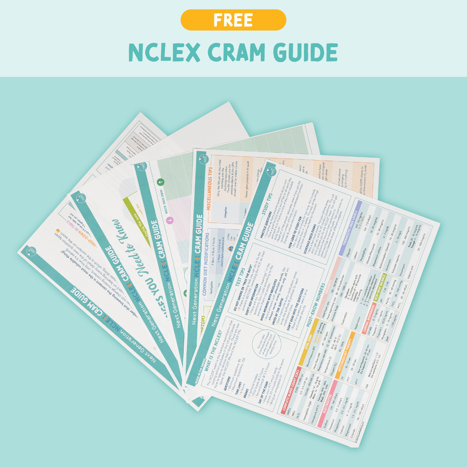 Free Study Guides – NurseInTheMaking