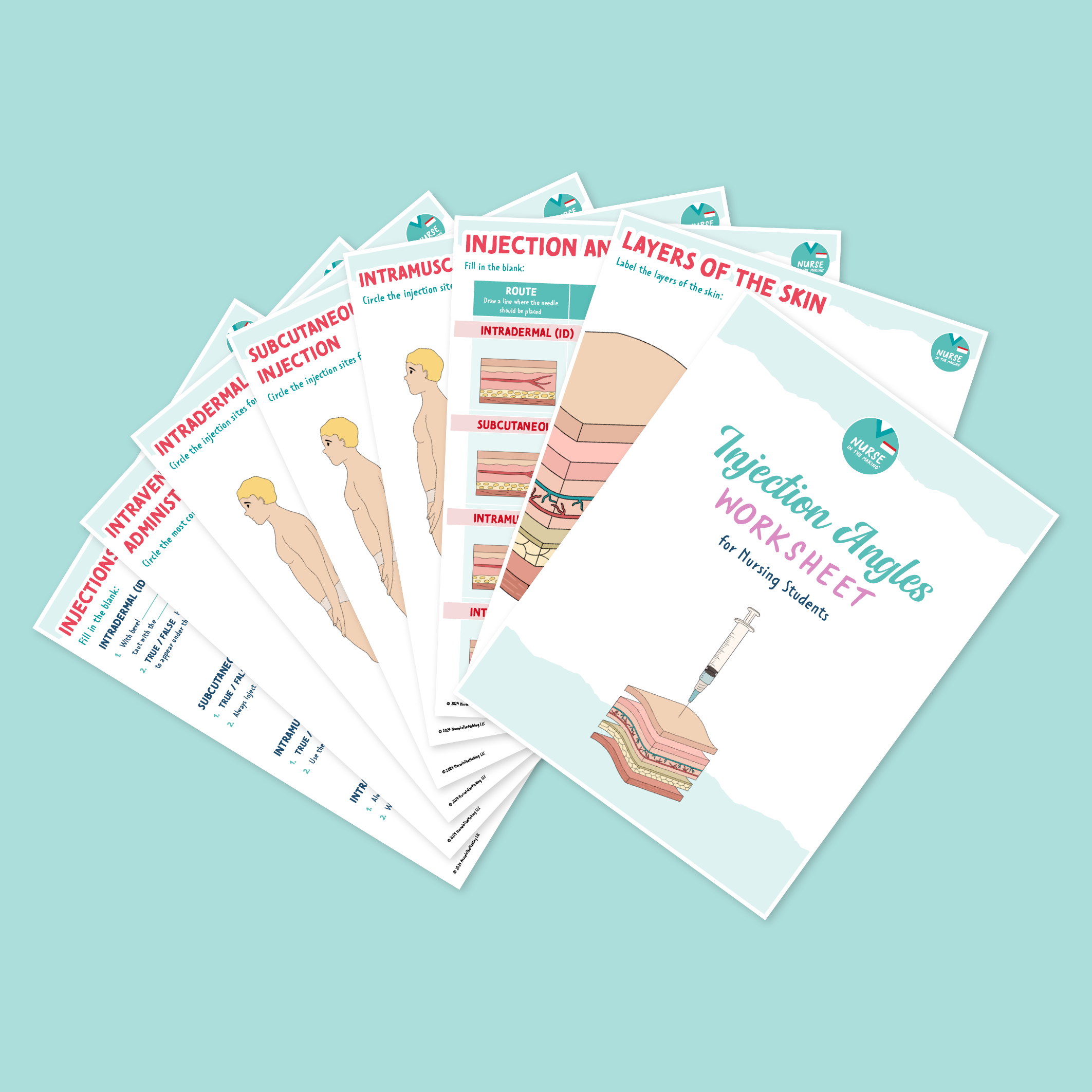 Injection Angles Worksheet – NurseInTheMaking